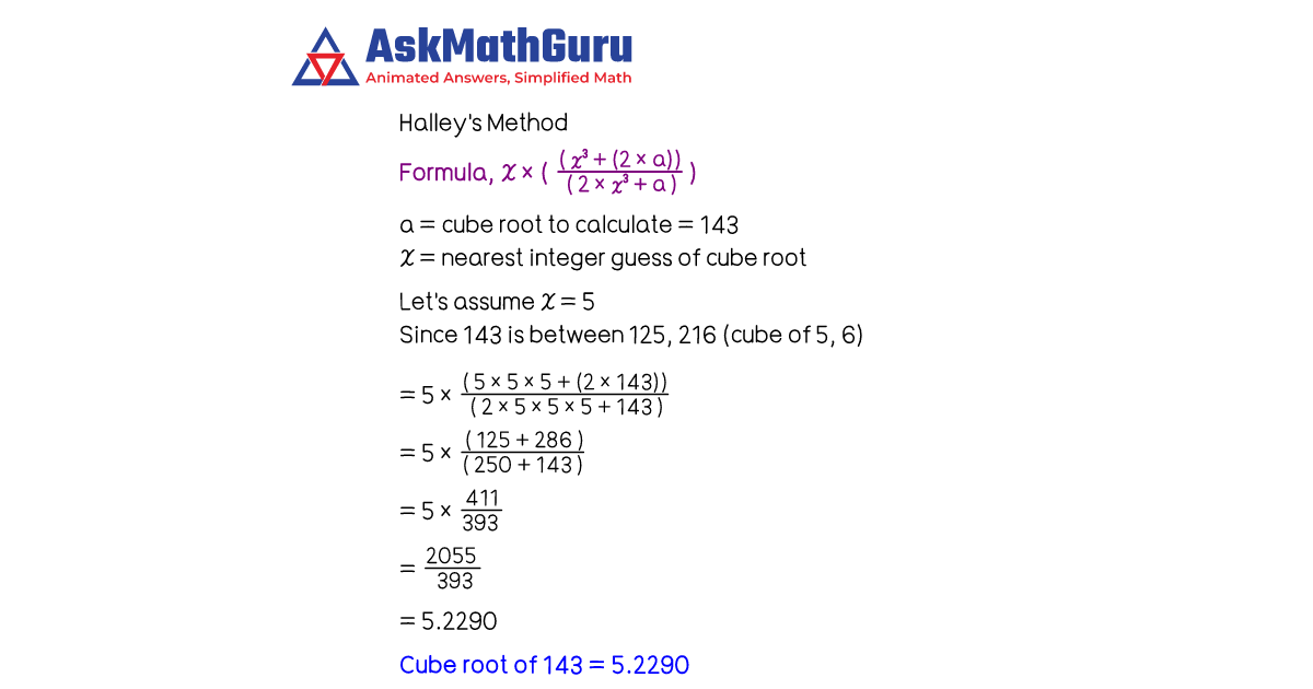 What is Cube Root of 143 | Find cube root of a number