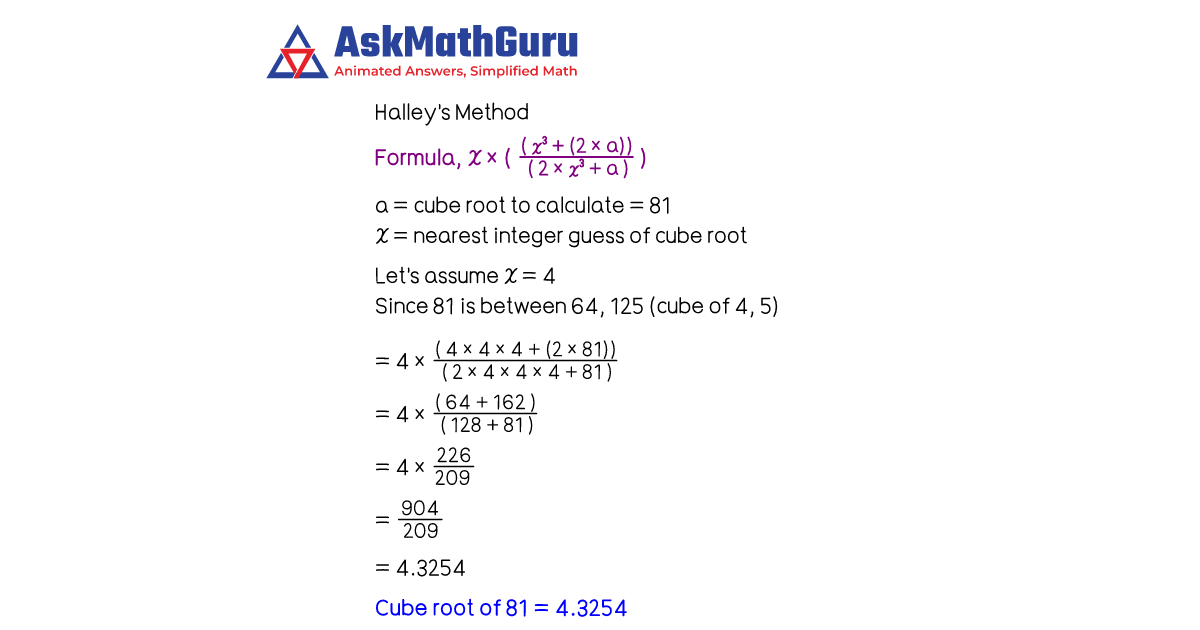 What is Cube Root of 81 | Find cube root of a number