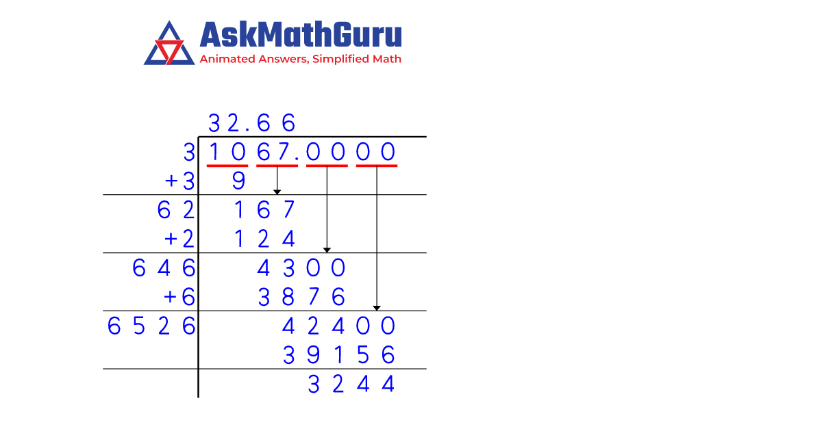 What is Square Root of 1067 | Find square root of a number