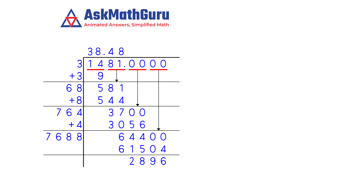 What is Square Root of 1481 | Find square root of a number