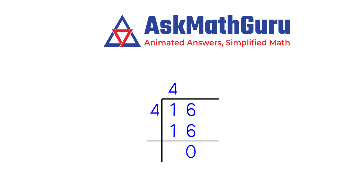 What is Square Root of 16 | Find square root of a number | AskMathGuru