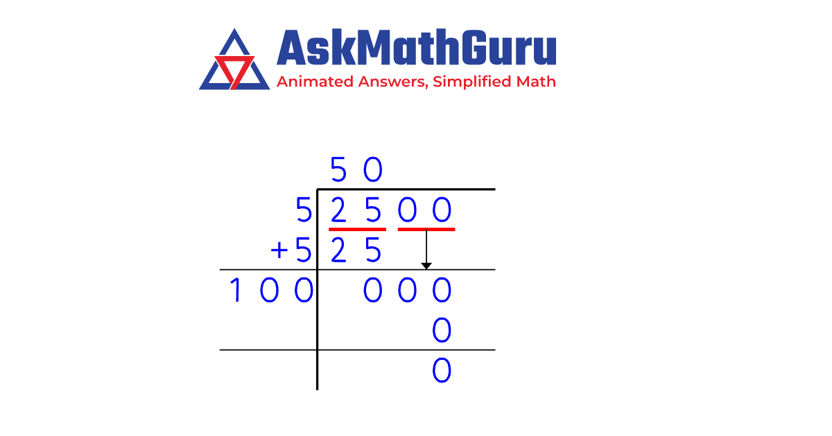 What is Square Root of 2500 | Find square root of a number