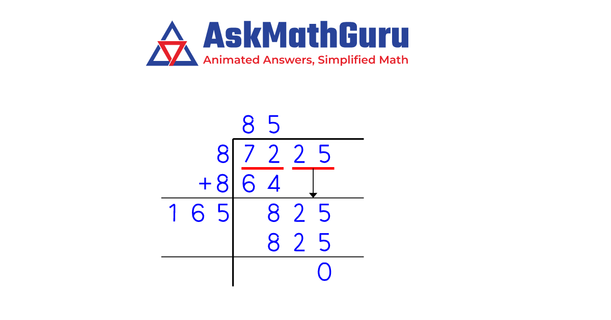 What is Square Root of 7225 | Find square root of a number