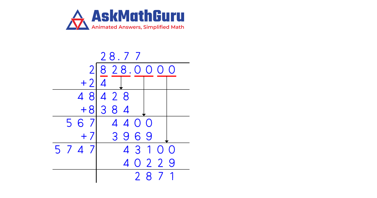 What is Square Root of 828 | Find square root of a number